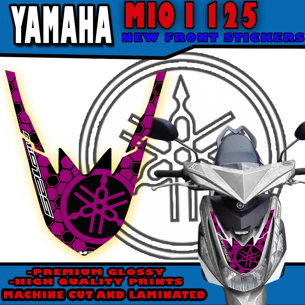 NEW FRONT STICKERS FOR YAMAHA MIO I 125/ YAMAHA MIO I 125 NEW FRONT ...