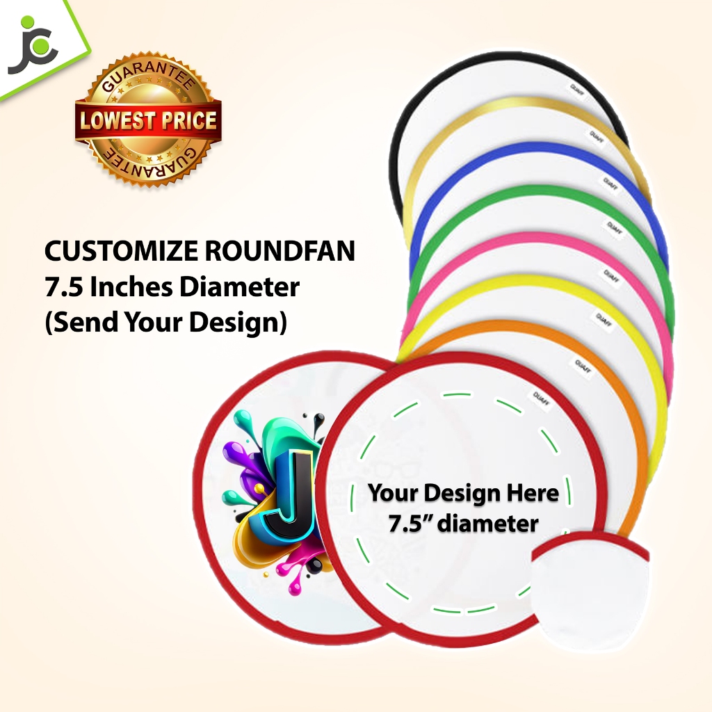 Customized Foldable Round Fan – Personalized Promo & Event Giveaways ...
