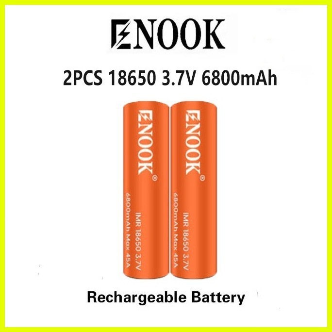 Enook 18650 6800mAh 45A Rechargeable 3.7V Battery | Shopee Philippines