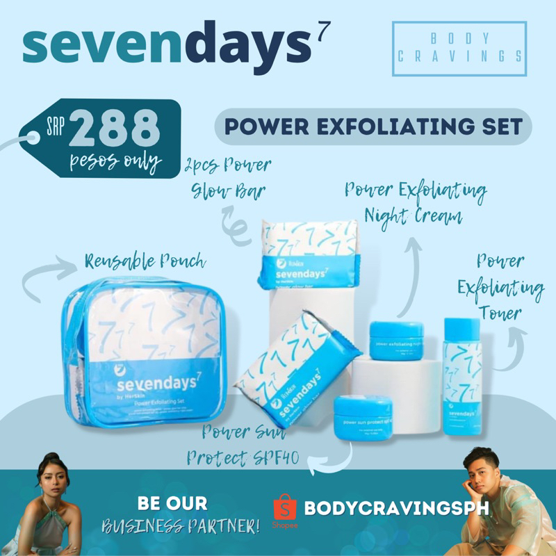 Sevendays7 Power Exfoliating Set | Shopee Philippines