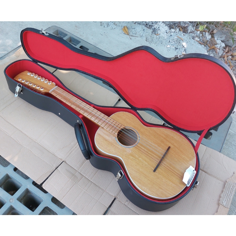 14 Strings Narra Laminate Octavina with hard case | Shopee Philippines