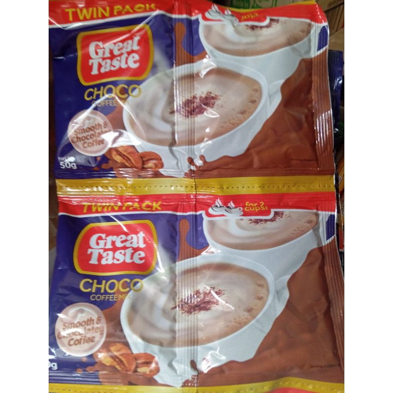 GREAT TASTE CHOCO COFFEE MIX 10'S | Shopee Philippines