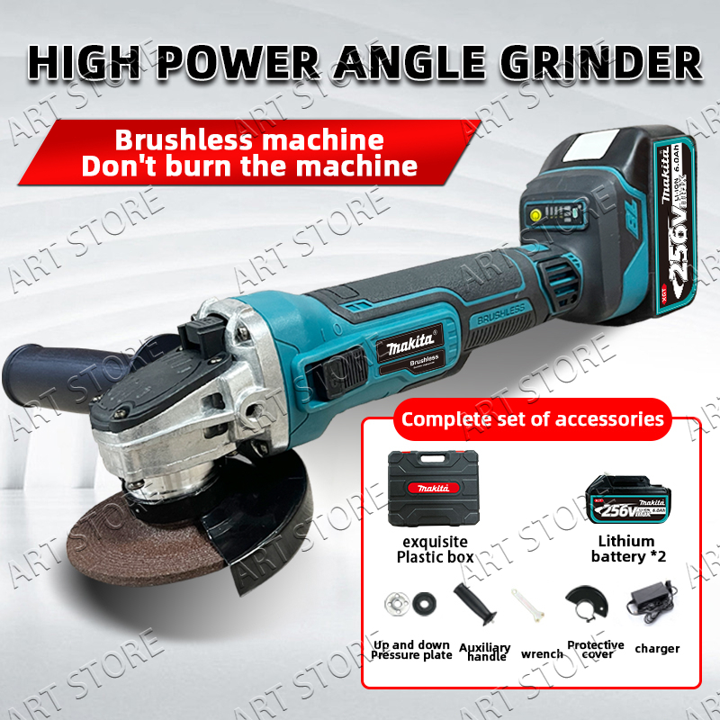256VF Cordless Angle Grinder Cutting Rechargeable Battery Wireless ...