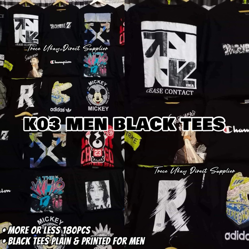 K03 MEN BLACK SHIRTS | Shopee Philippines