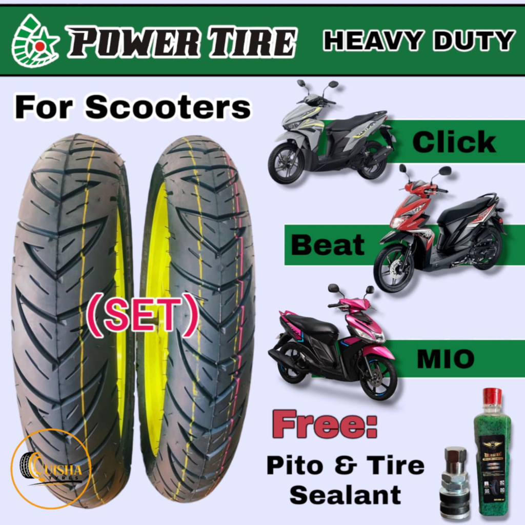 Power tire size 14 SET FOR 2 TIRES, FREE 2 PITO & 2 TIRE SEALANT (BEAT ...