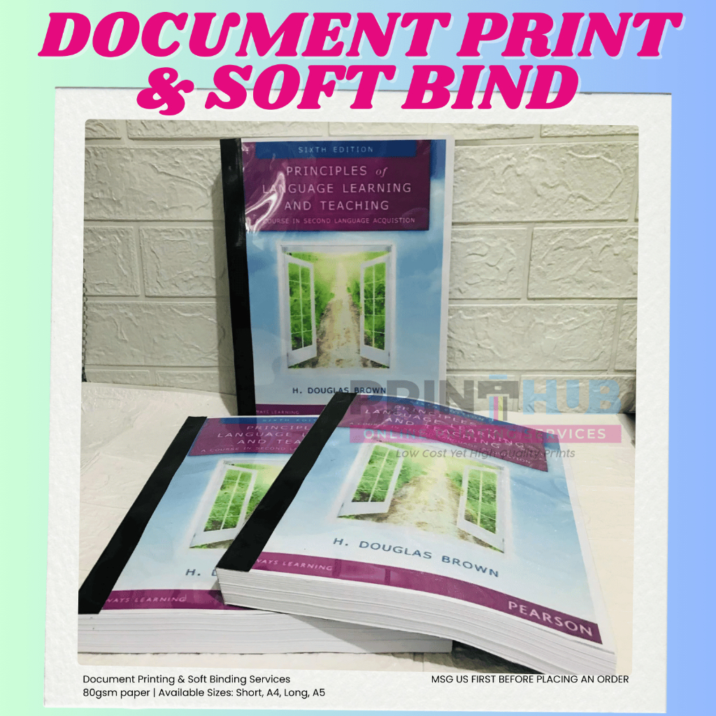 Soft Bind | Book Binding Services Only | Print Not Yet Included | Shopee Philippines