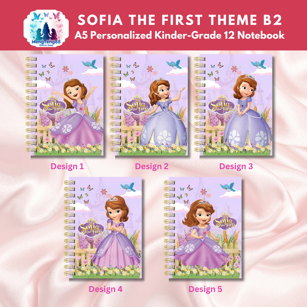 Sofia The First Theme B2 Personalized Notebook Kinder-Grade 12 A5 (14cm ...