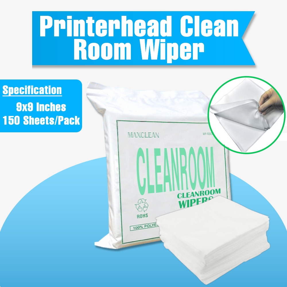 Cleanroom Wipers for Printer Head 9x9 inches Ultra Soft 100% Polyester ...