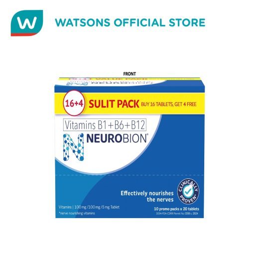NEUROBION Vitamins B1 + B6+ B12 Buy 16+4 Sulit Pack | Shopee Philippines