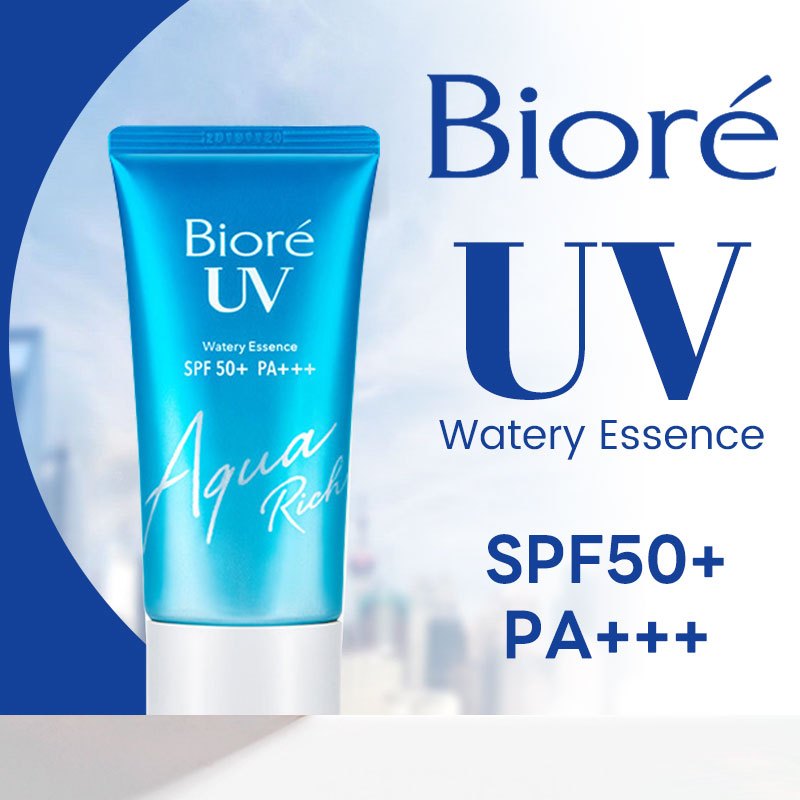Biore UV Aqua Rich Watery Essence/Gel Sunscreen Rich Water SPF 50+ PA++++ sunblock Japan version ...