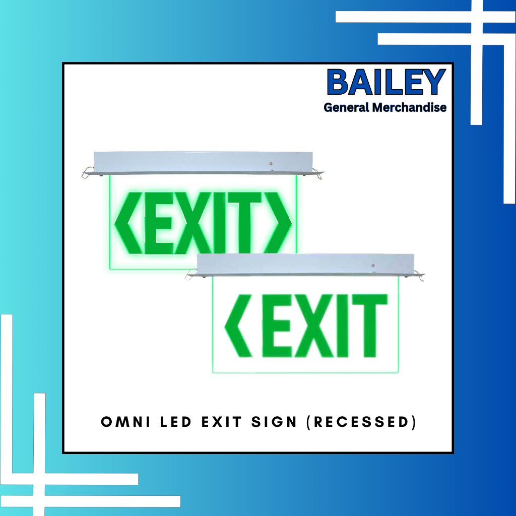 OMNI LED EXIT SIGN GREEN (bailey_genmerch) | Shopee Philippines