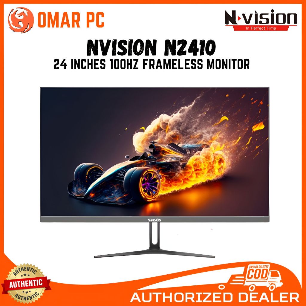 Nvision N2410 23.8" VA Monitor | Full HD 1920x1080 Resolution, 100Hz ...
