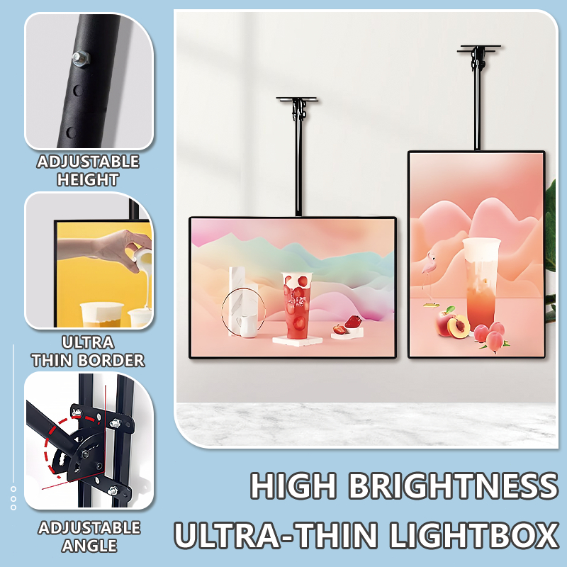 led light box billboard hanging wall luminous billboard mural poster ...