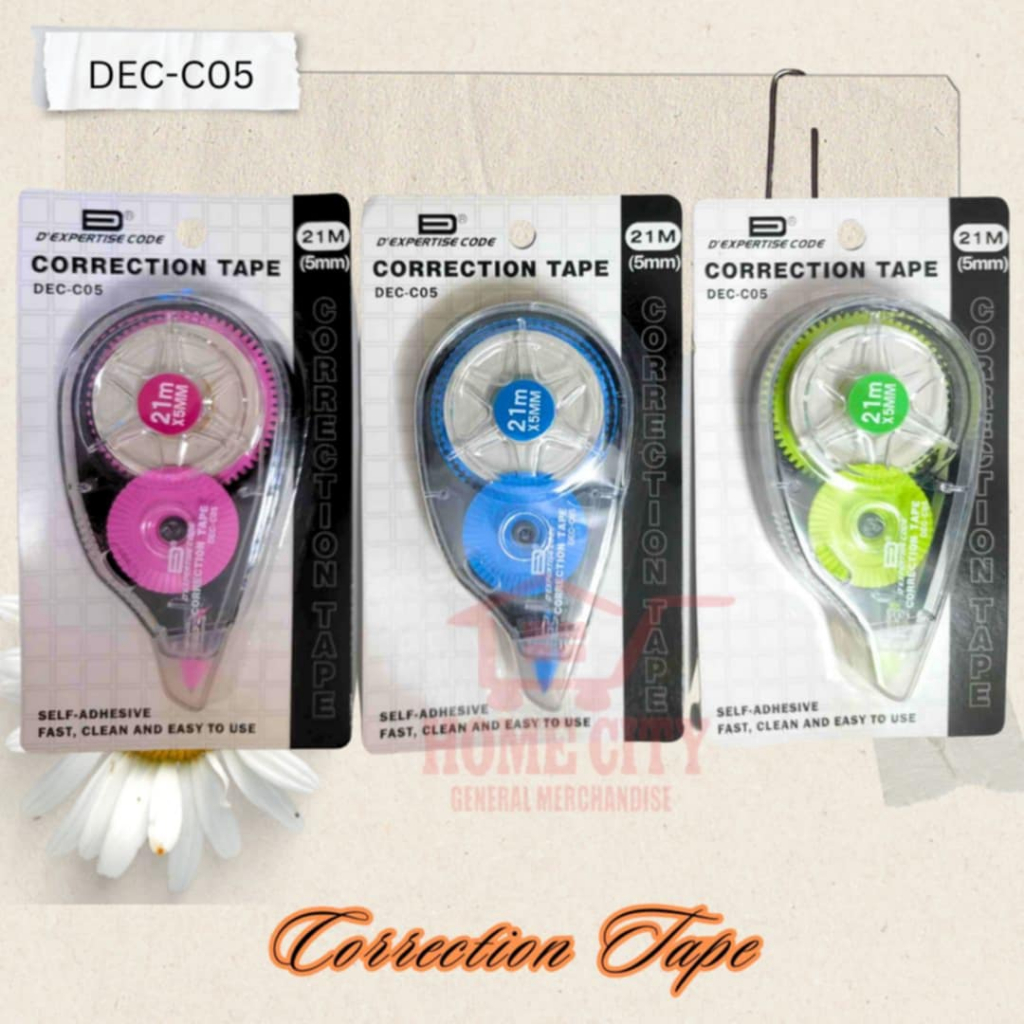 D'EXPERTISE CODE CORRECTION TAPE DEC-C05 21M (5MM) | Shopee Philippines