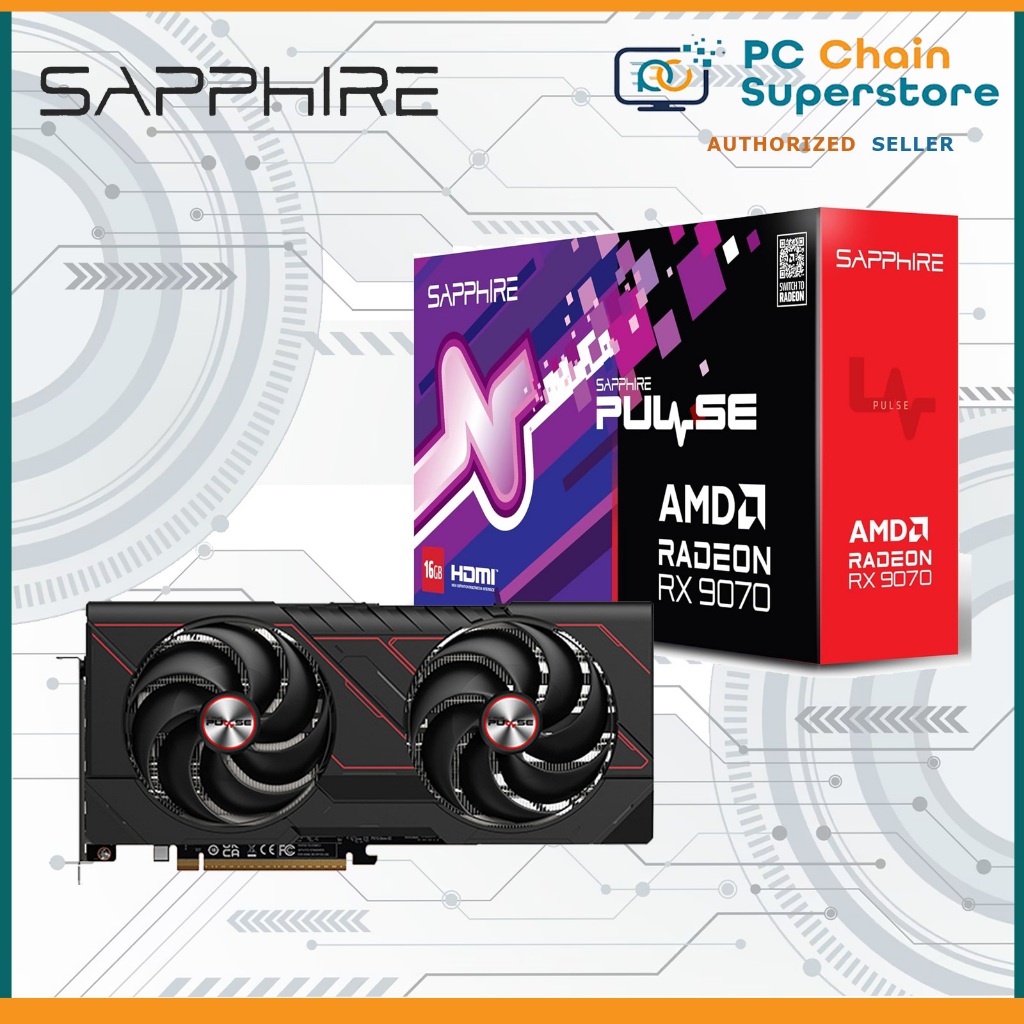 Sapphire Pulse RX 9070 Gaming OC 16GB GDDR6 Graphics Card | Shopee ...