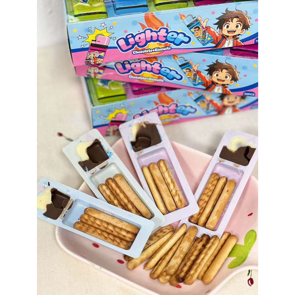 (LY-17) 30pcs Lighter Chocolate Biscuits Snack For Kids Loots Bag ...