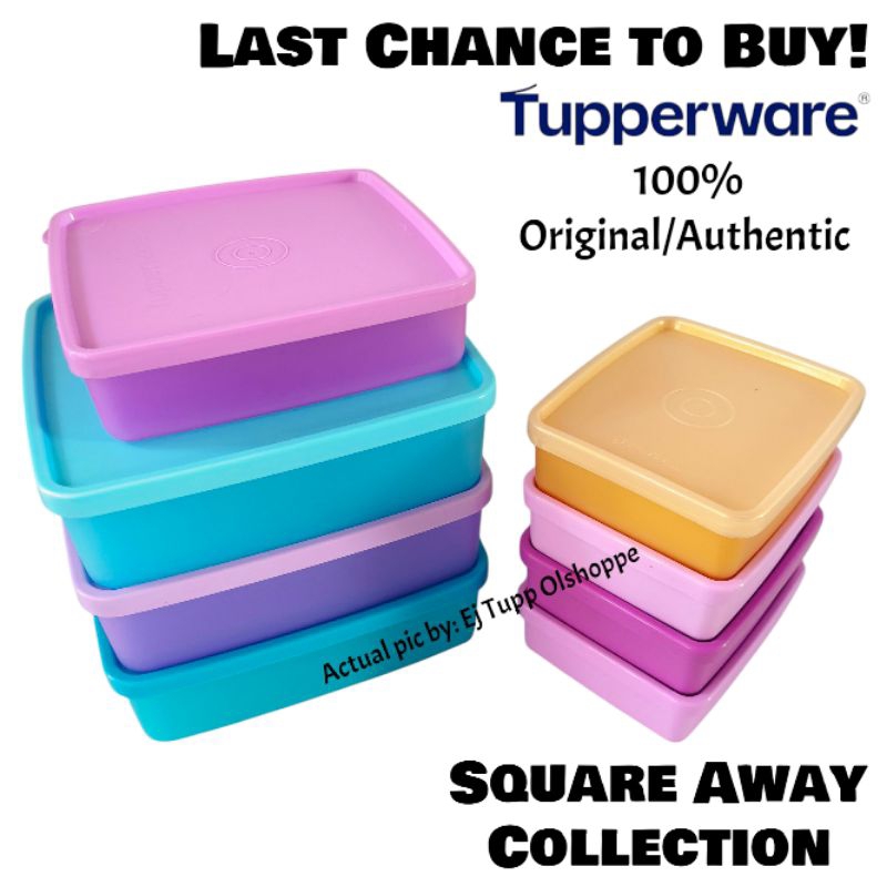 Tupperware Square Away (375ml & 680ml) | Shopee Philippines