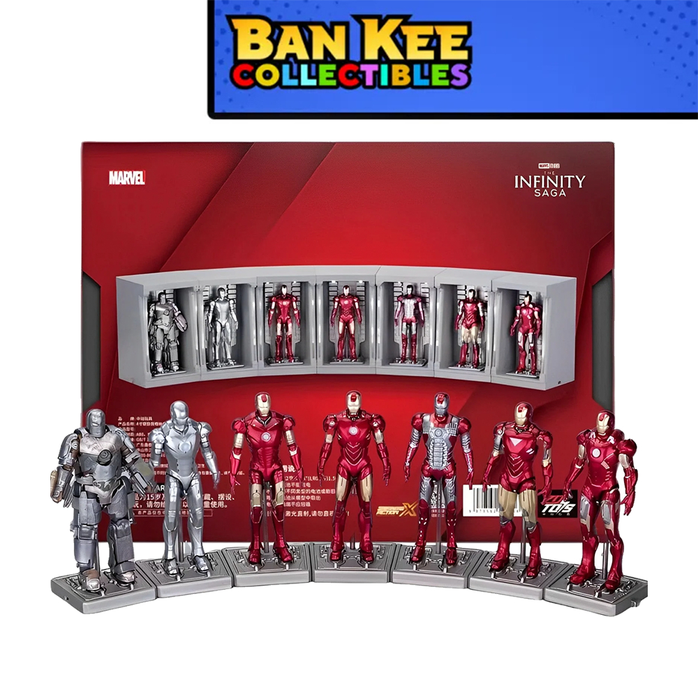 MARVEL ZD TOYS 4-inch Iron Man + Hall of Amor 7 pack A+ | Shopee ...
