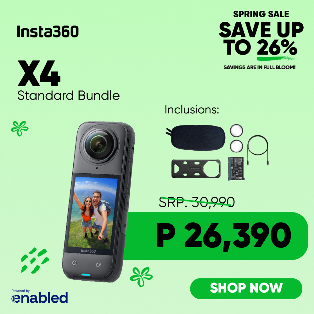 Insta360 X4 Waterproof Action Camera with 8K Resolution and 360° Active ...