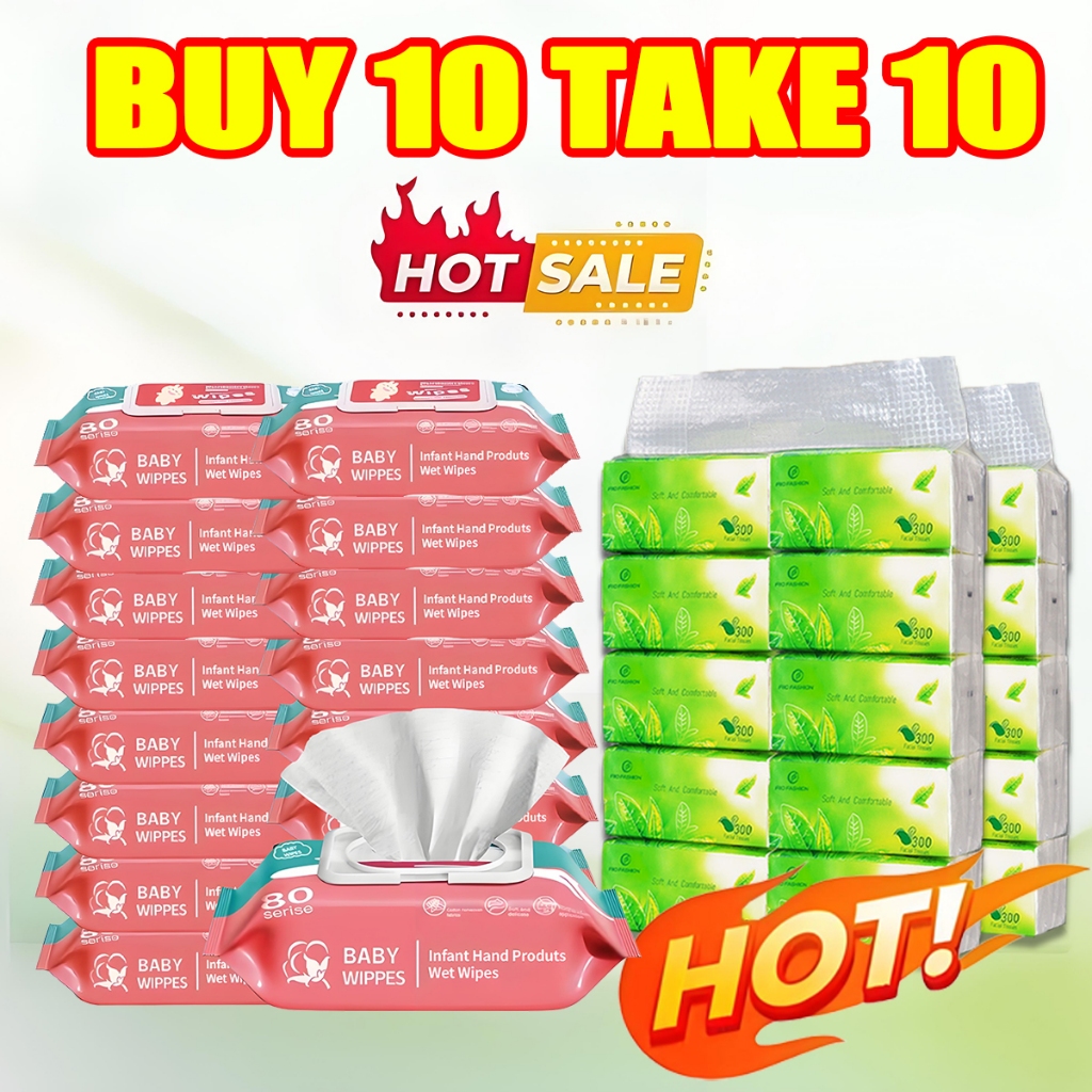 20 PCS baby Wipes and Tissue paper Wet Wipes For Baby Organic Green Tea ...