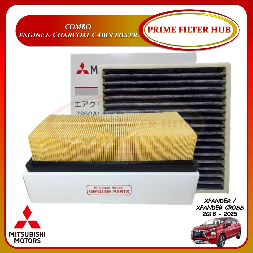 Combo Engine Air Filter and Charcoal Cabin Filter Mitsubishi Xpander ...