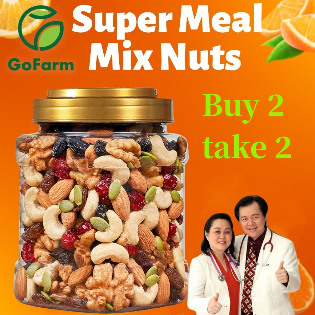 （Buy 2 take 2）500g Super meal mixed nuts mix nuts seeds and Go farm ...