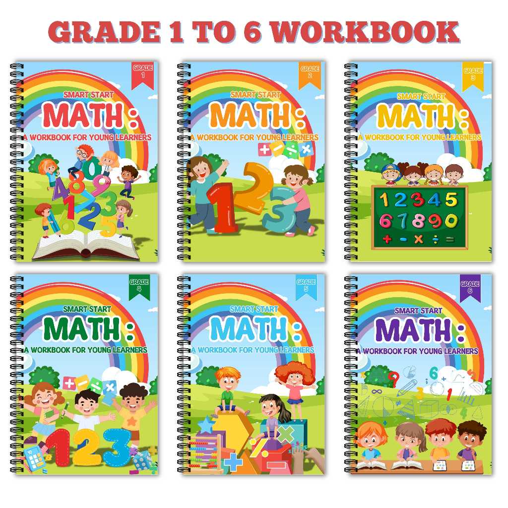 Colorful Math Workbook Grades 1-6 – Fun Learning for Kids & Young ...