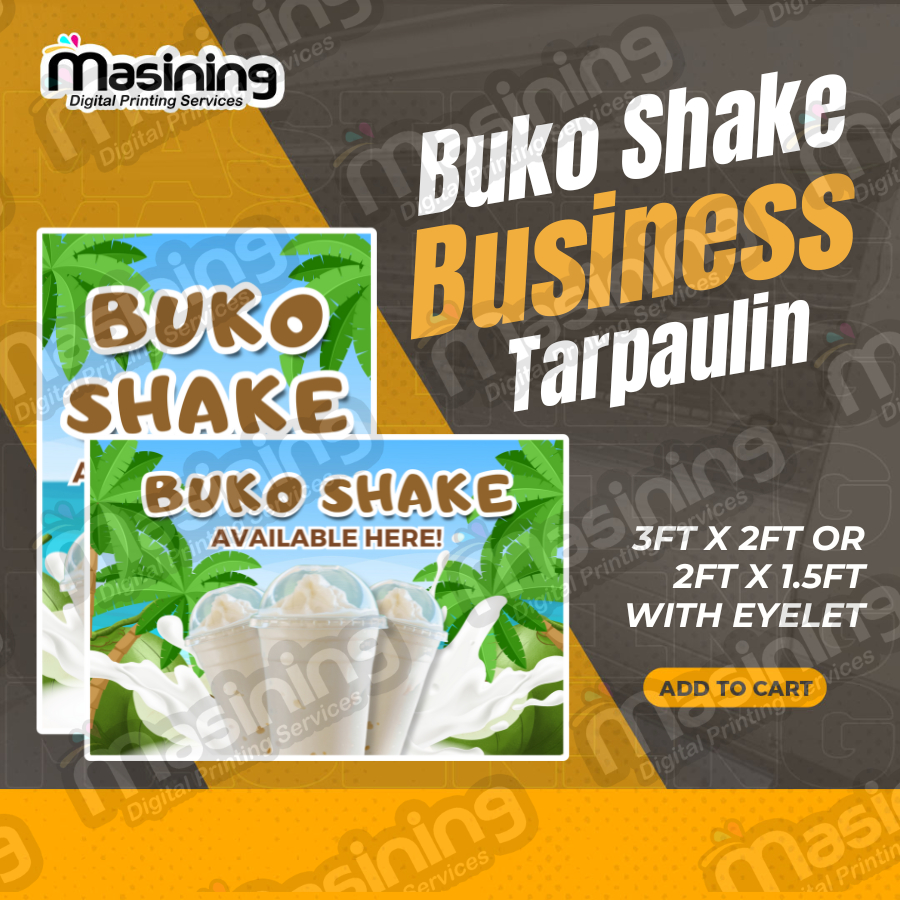 Buko Shake Business Banner Tarppaulin | Shopee Philippines