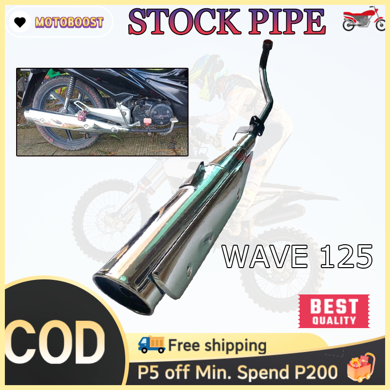 Honda Wave 125 Stock Pipe for Motorcycle Accessories - COD | Shopee ...