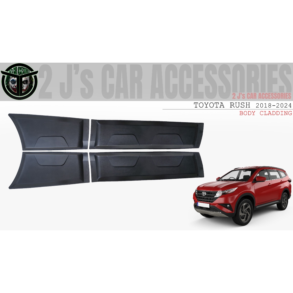 TOYOTA RUSH 2018 TO 2025 BODY CLADDING/DOOR PROTECTOR SIDE BODY ...