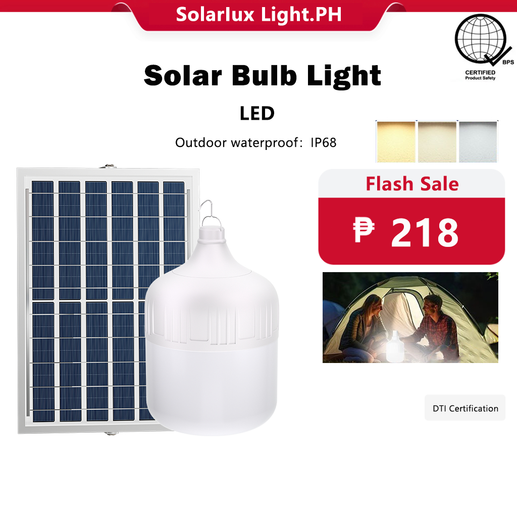 solar lamp solar light outdoor waterproof ip67 solar bulb three ...
