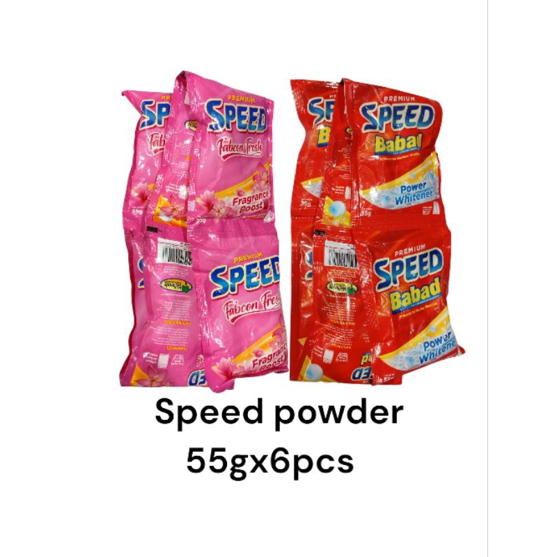 SPEED LAUNDRY POWDER 55G 6PCS | Shopee Philippines