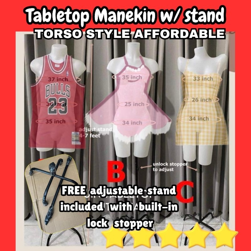 TORSO MANNEQUIN TABLETOP WITH STAND | Shopee Philippines