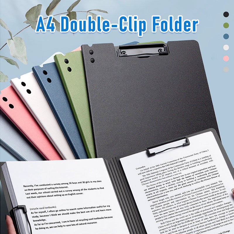 Double Clip with Cover Long Clipboard Long Clipboard File Clip ...