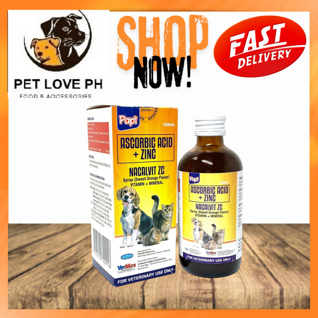 papi nacalvit ZC vitamins for cat & dog 120ml | Shopee Philippines