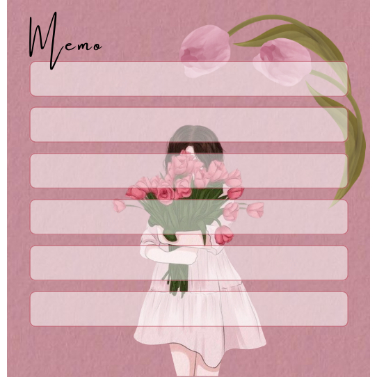 Floral Aesthetic Memo Note (60 pages) | Shopee Philippines