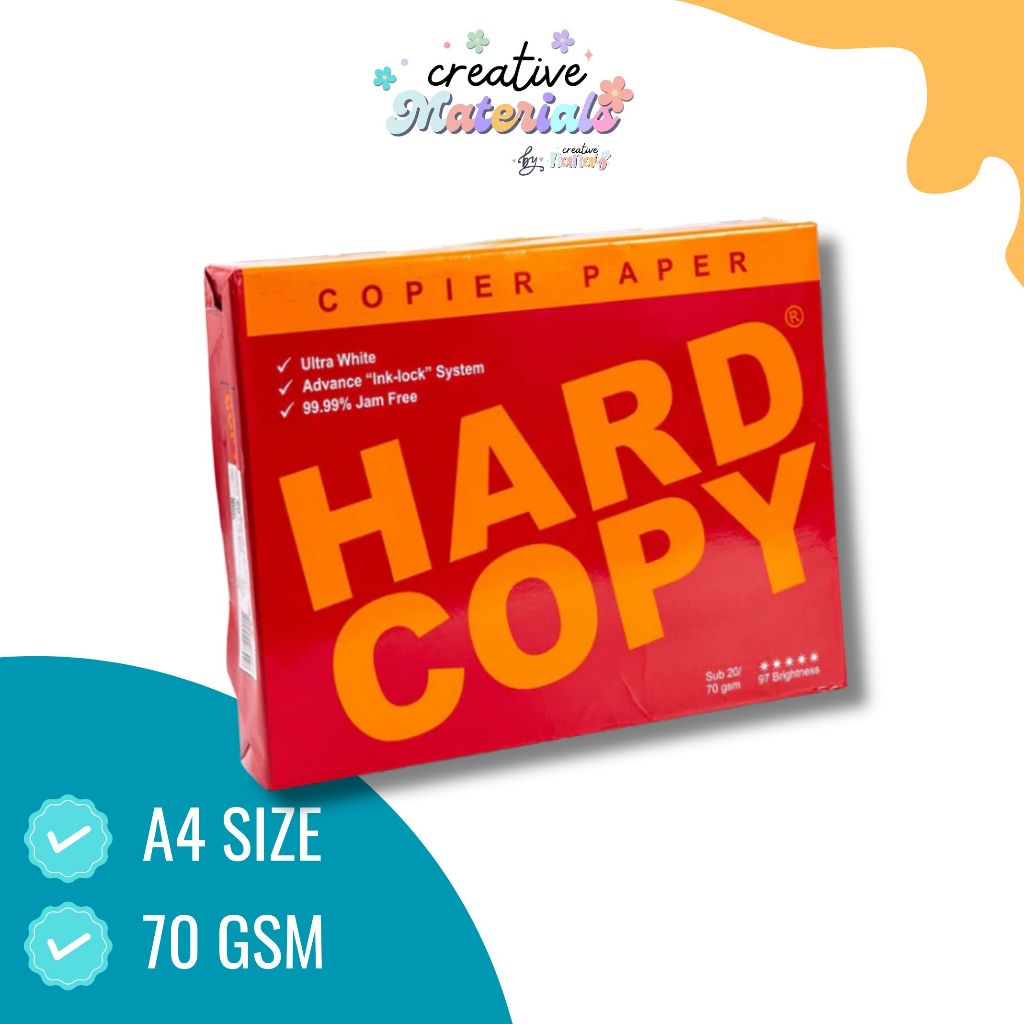 HARD COPY BOND PAPER A4 SIZE 70 GSM | Shopee Philippines
