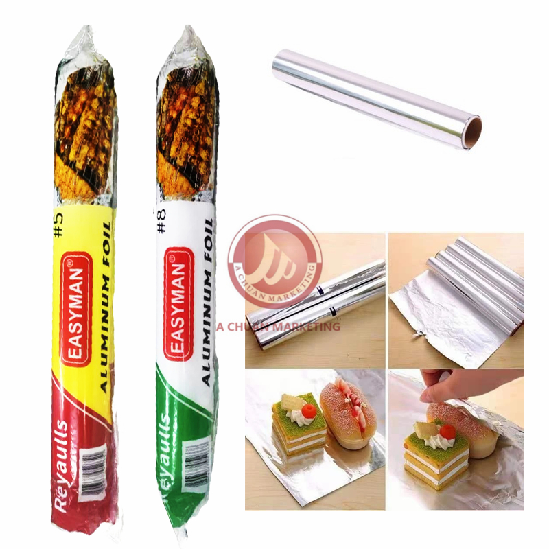 Aluminum Foil Roll Thick Non-Stick Heavy Duty Food Safe Wrap Paper ...