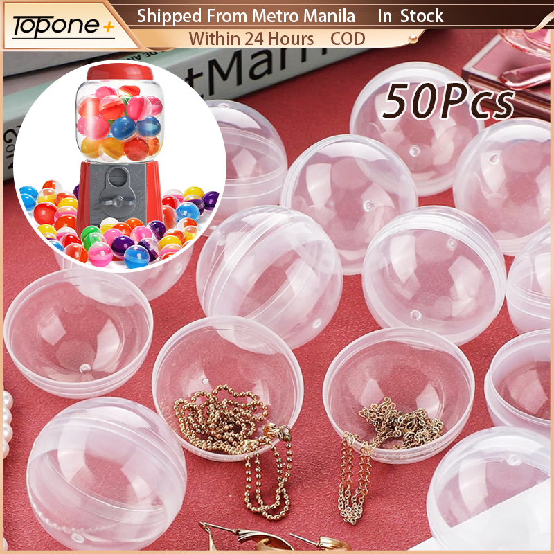 50PCS Clear Capsule Ball 28/32mm Plastic Mini Toy Capsule Ball ...