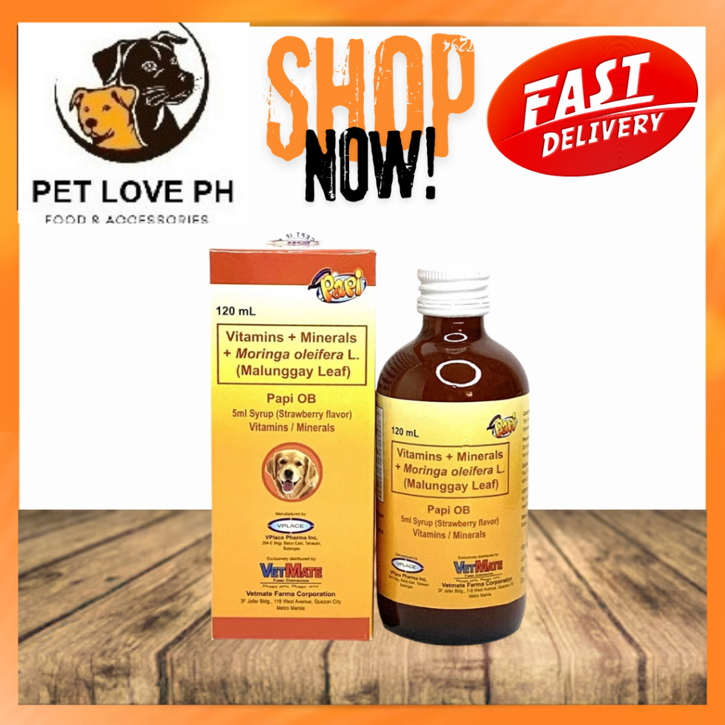 papi OB syrup for pregnant and lactating pets 120ml | Shopee Philippines