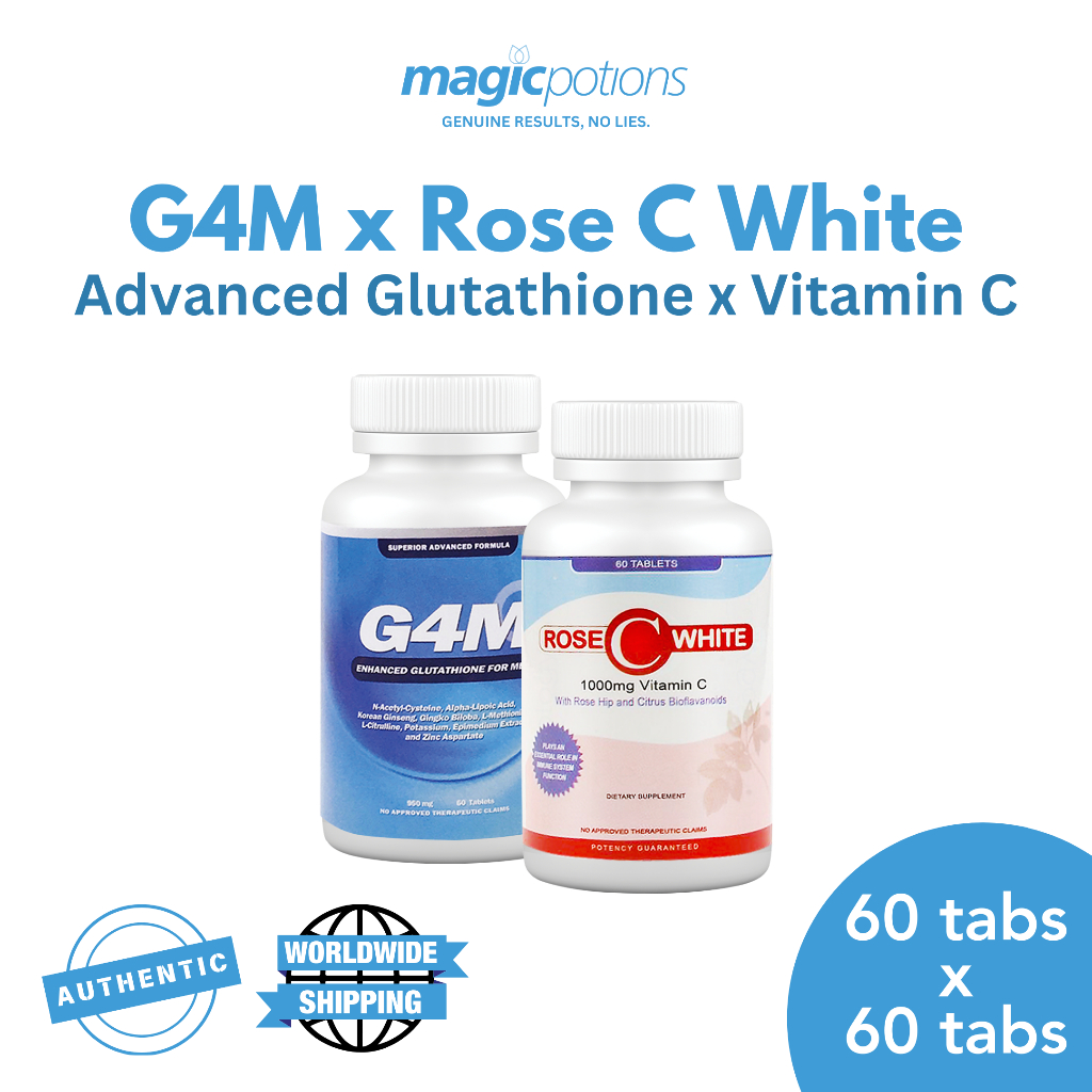 G4M Glutathione and Rose C White Vitamin C Combo | Shopee Philippines