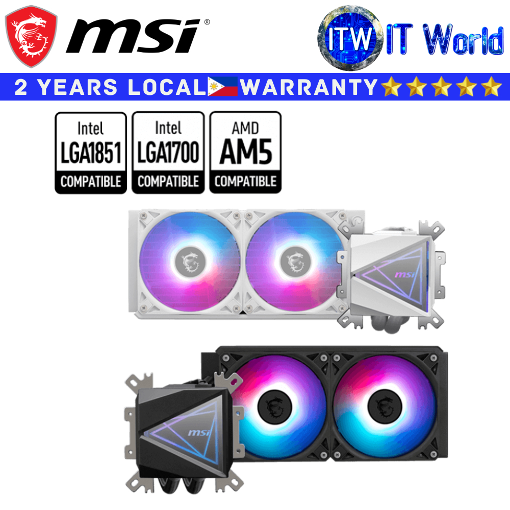 MSI CPU Cooler Fan MAG Coreliquid I240 Liquid Cooling Loop Dynamic ...