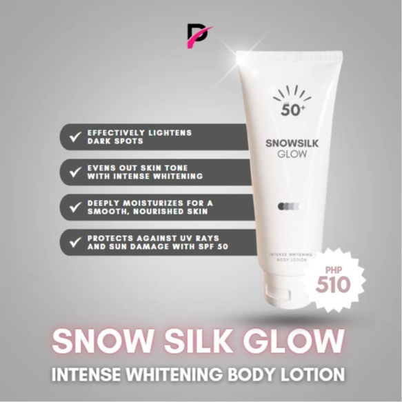 Snow Silk Glow Intense Whitening Lotion/Skin Brightening/Glutathione ...