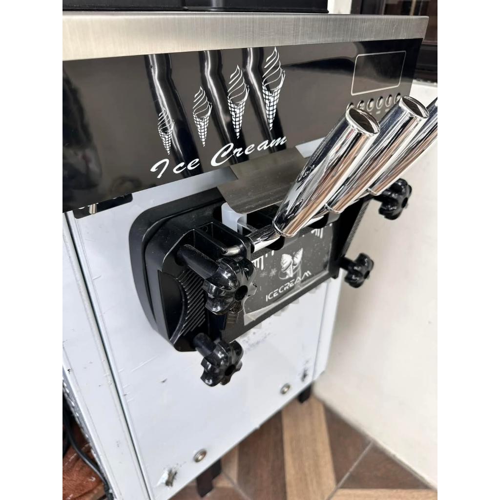Brand New 3-Nozzle Soft Serve Ice Cream Machine with 3000W AVR | Shopee ...