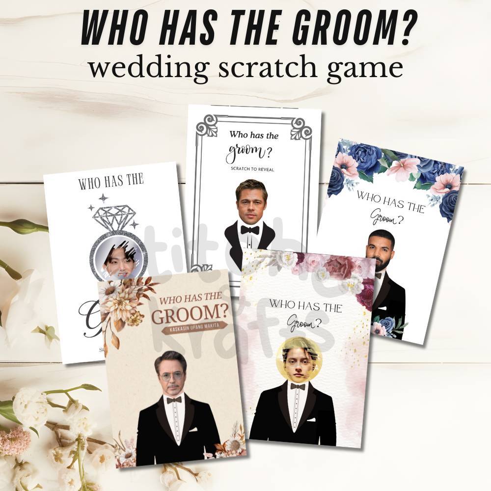 Wedding Scratch Card Game | Who has the groom | Shopee Philippines