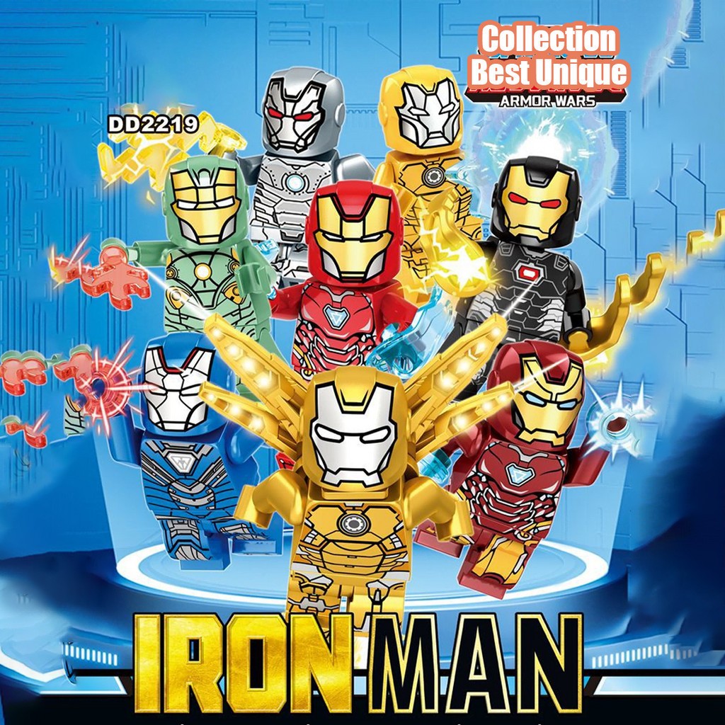 Super Hero Iron Man Minifigure Mystery Surprise Blind Transparent ...