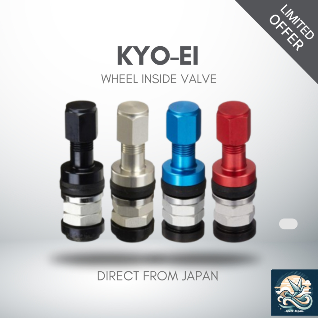 KYO-EI Wheel Inside Valve 14φ 39mm (Red/Silver/Black/Blue) [Direct from ...