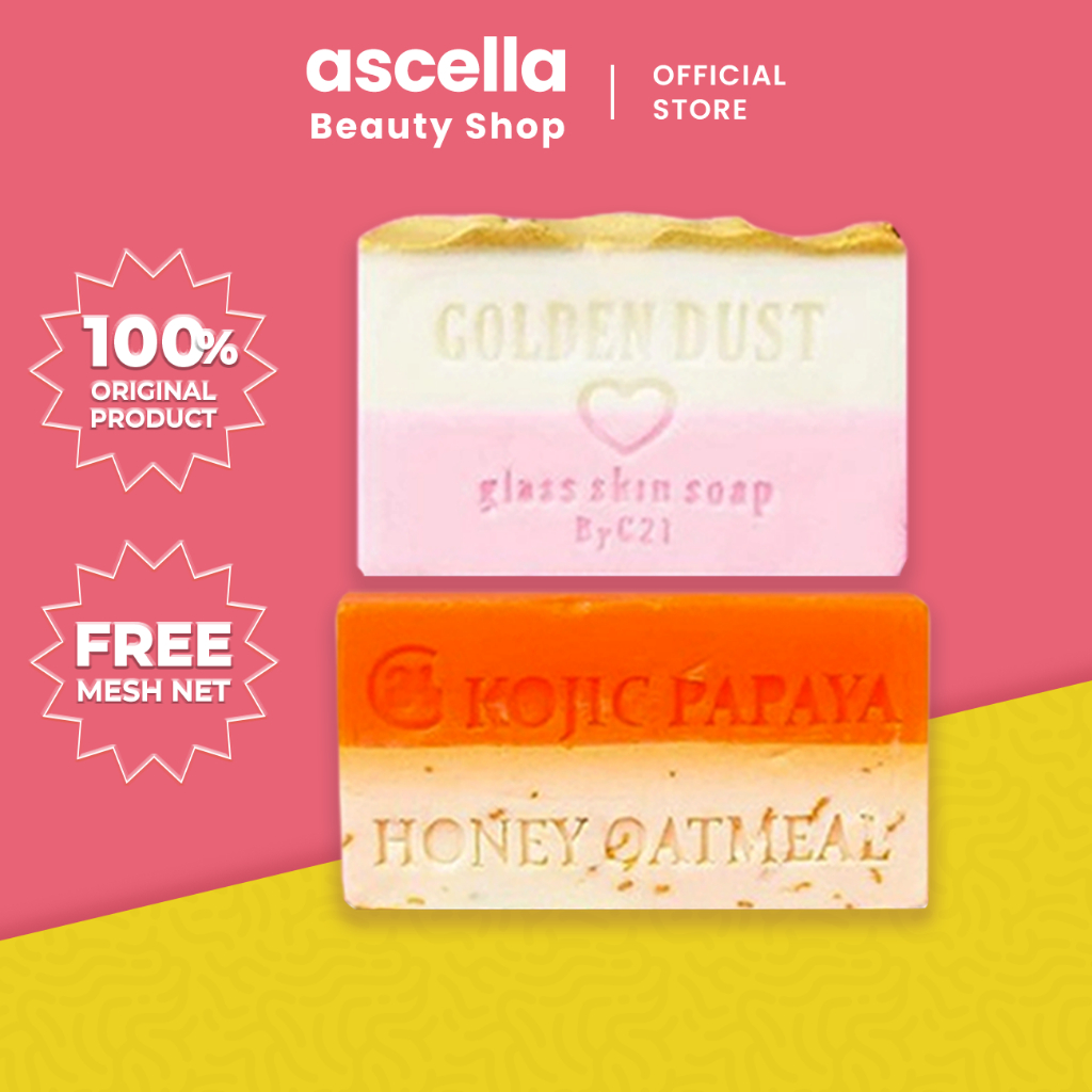 G21 Duo Soap Kojic Papaya Honey Oatmeal / Golden Dust Glass Skin ...