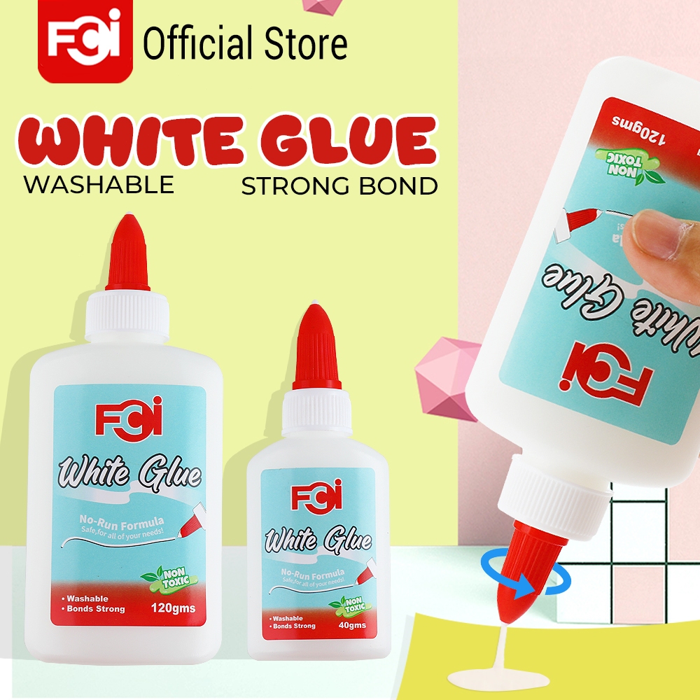FCI White Glue Sticky & Washable for DIY Arts&Crafts, for School and ...