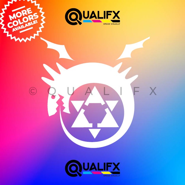 FMA Ouroboros Symbol Fullmetal Alchemist Anime Sticker Decal Waterproof ...